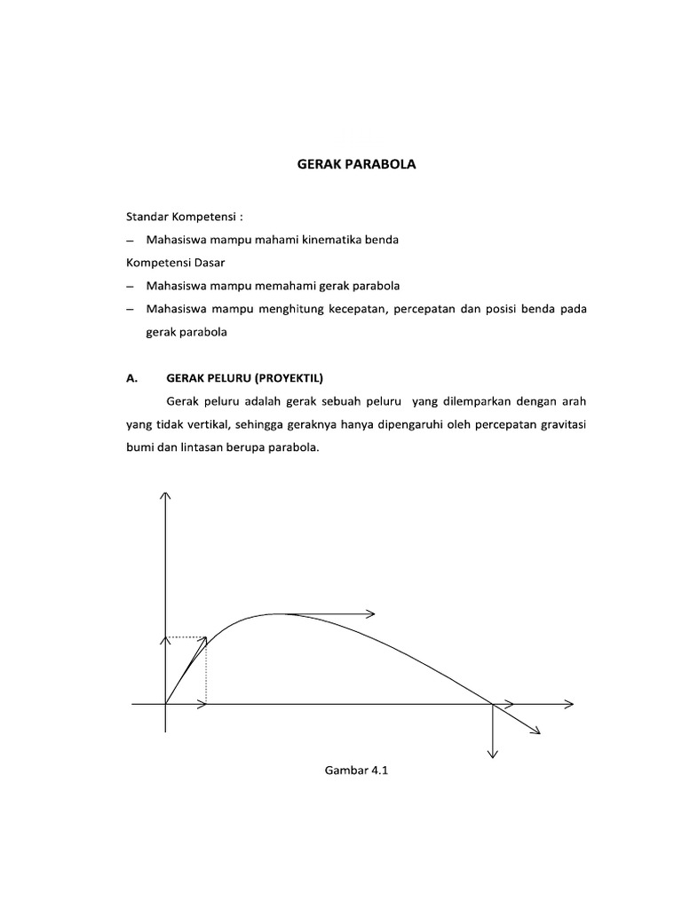 Materi 4 Gerak Parabola | PDF