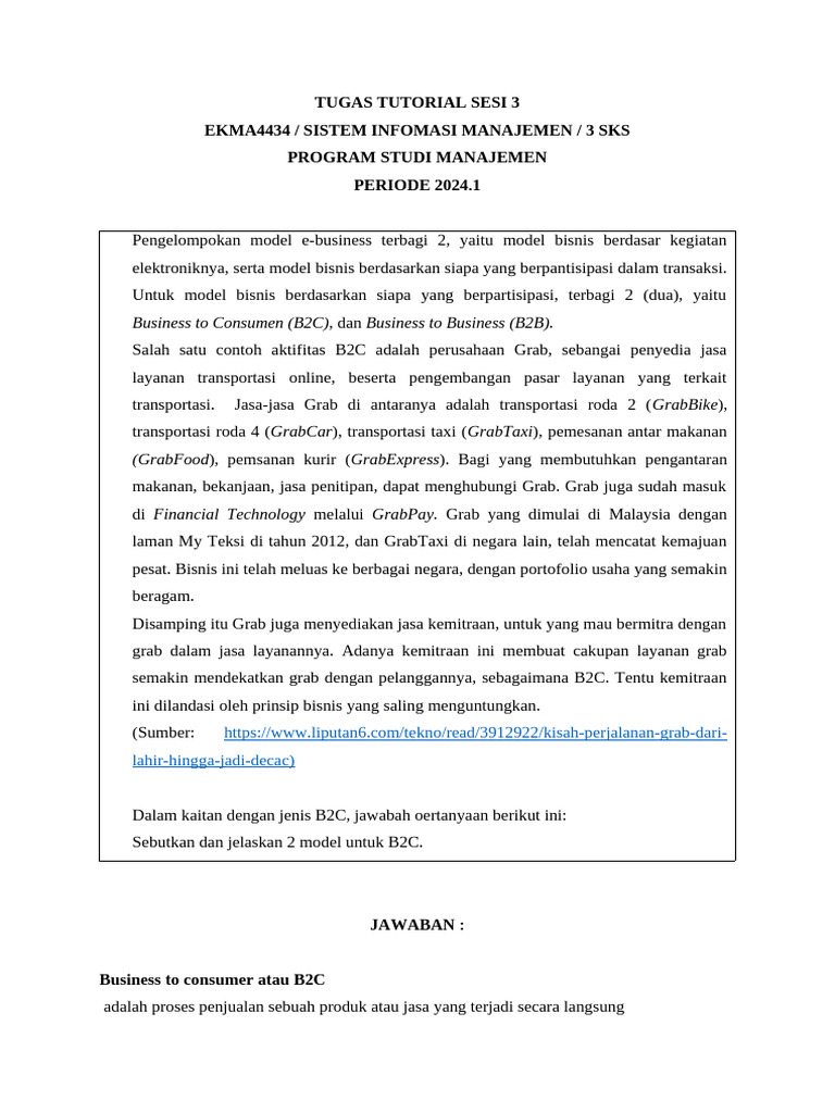 Tgas 3 Sistem Informasi Manajemen | PDF