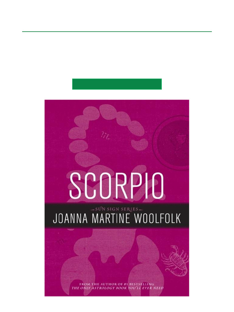 Scorpio Sun Sign Series Authorized Download | PDF | Planets In ...