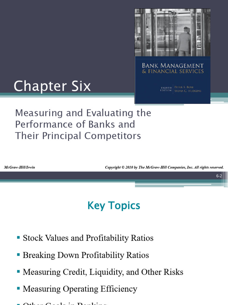 Chapter 6 - Measuring and Evaluating The Performance of Banks and Their ...