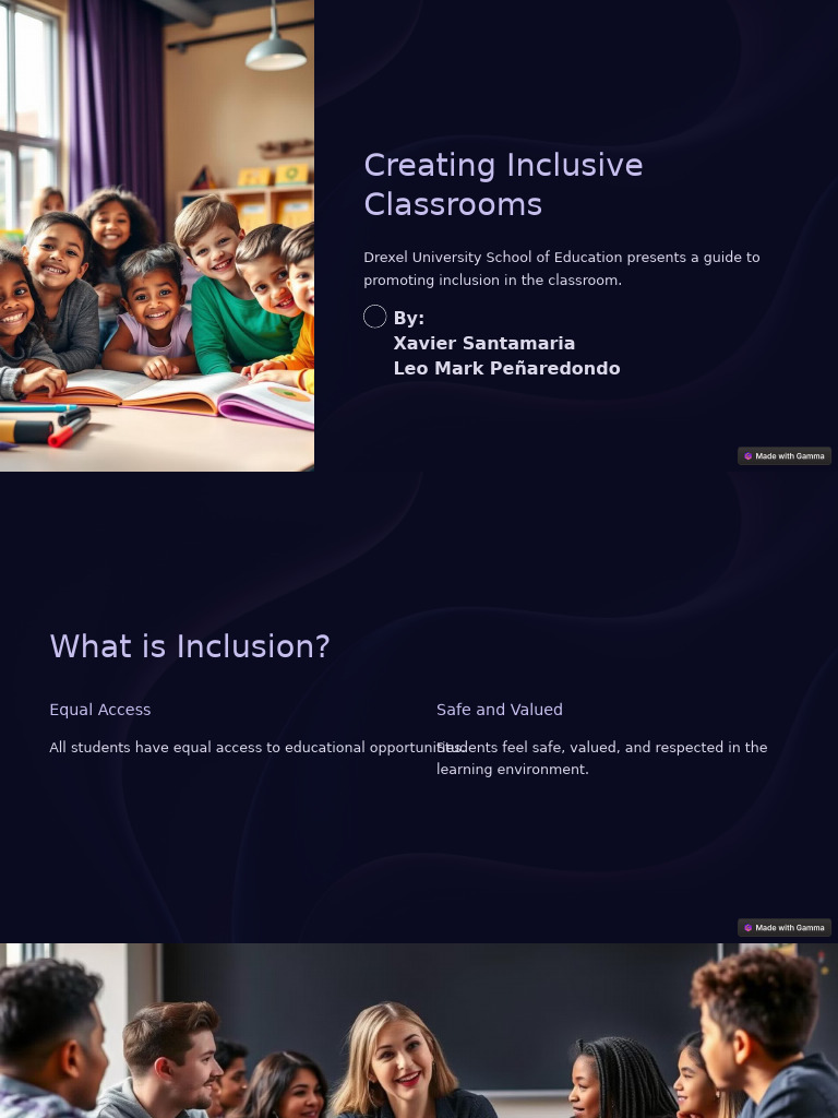 Creating Inclusive Classrooms | PDF