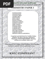 Kcse 2024 Chem Practicals Replica | PDF | Chemistry | Titration