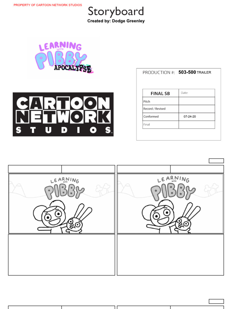 Pibby Storyboard | PDF | Television Episodes | Television Series Created