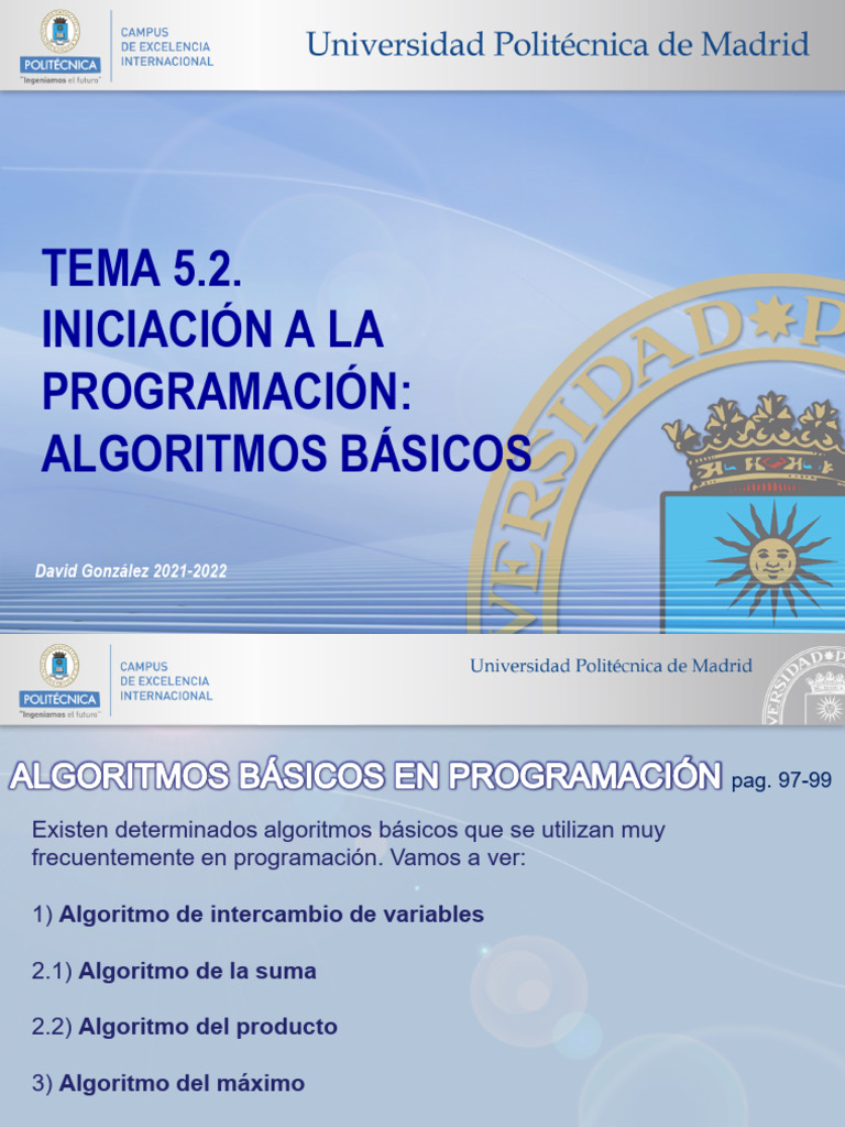Algoritmos Básicos | PDF | Algoritmos | Variable (informática)