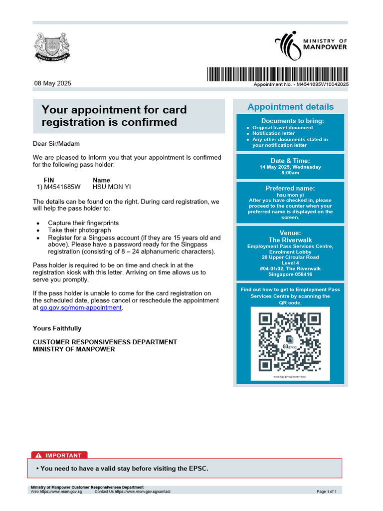 Appointment Letter | PDF | Authentication | Access Control
