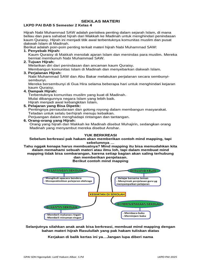 LKPD Tugas Pai Kela 4 5 2025 | PDF