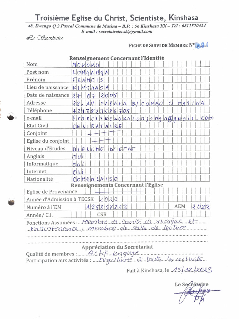 Recommandation FRANCIS | PDF