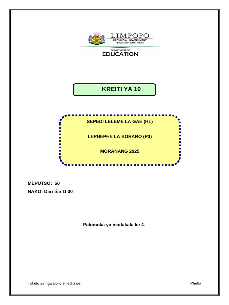 TASK 5 GRADE 10 2025 TAODISO-1 (4) | PDF