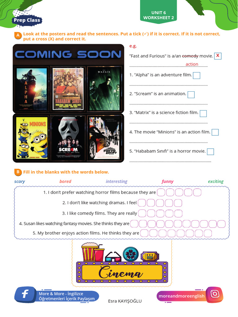 Prep Class - Unit 6 - Worksheet 2 | PDF | Mario