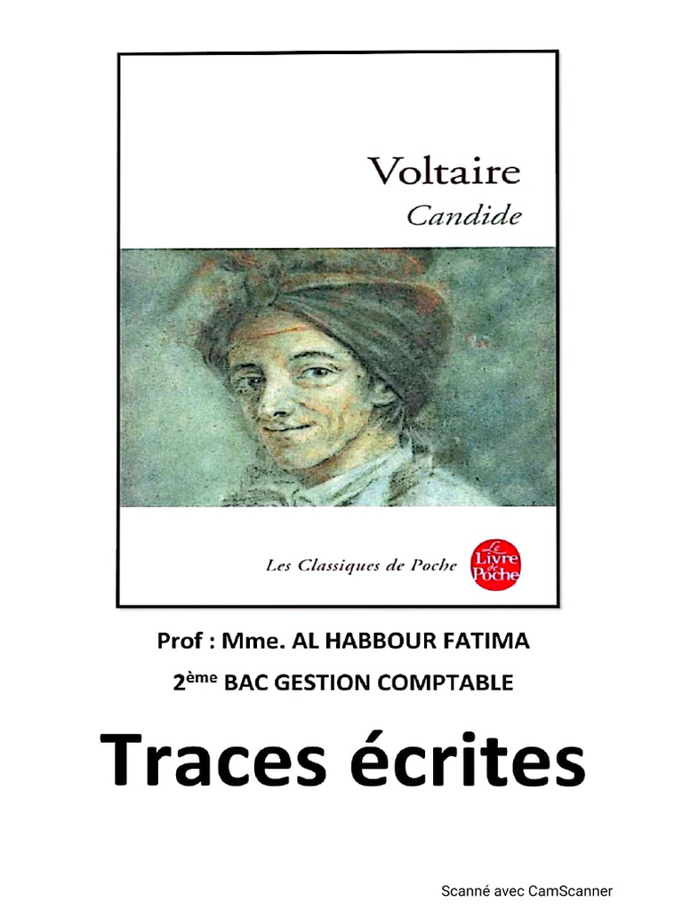 Candide 2ème Bac Gestion Al-Habbour Fatima-2 | PDF
