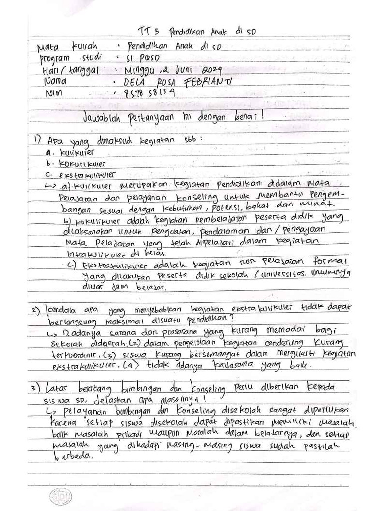 Pendidikan Anak Di Sdtugas 3 - 11zon | PDF