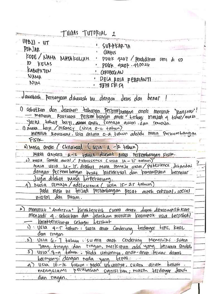 Tugas Tutorial 2 Seni Di SD (1) - 11zon | PDF