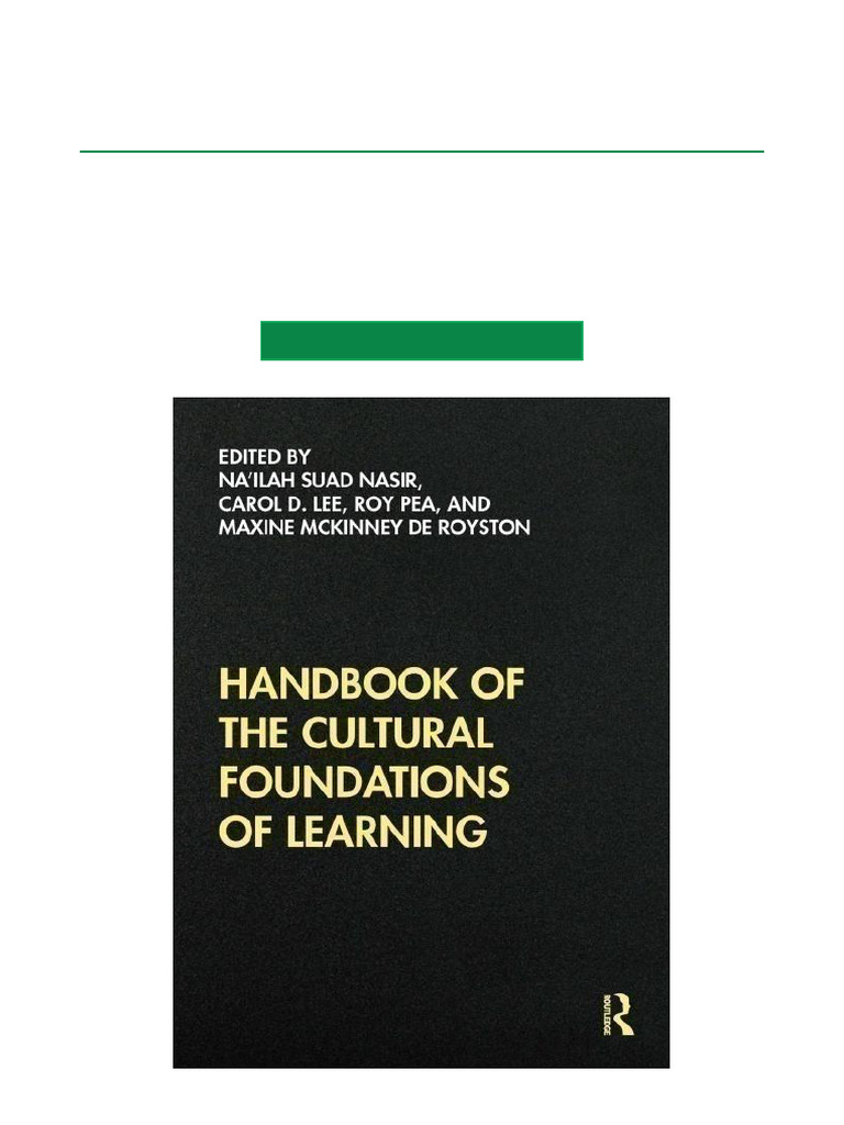 Cultural Foundations of Learning Handbook | PDF | Educational ...