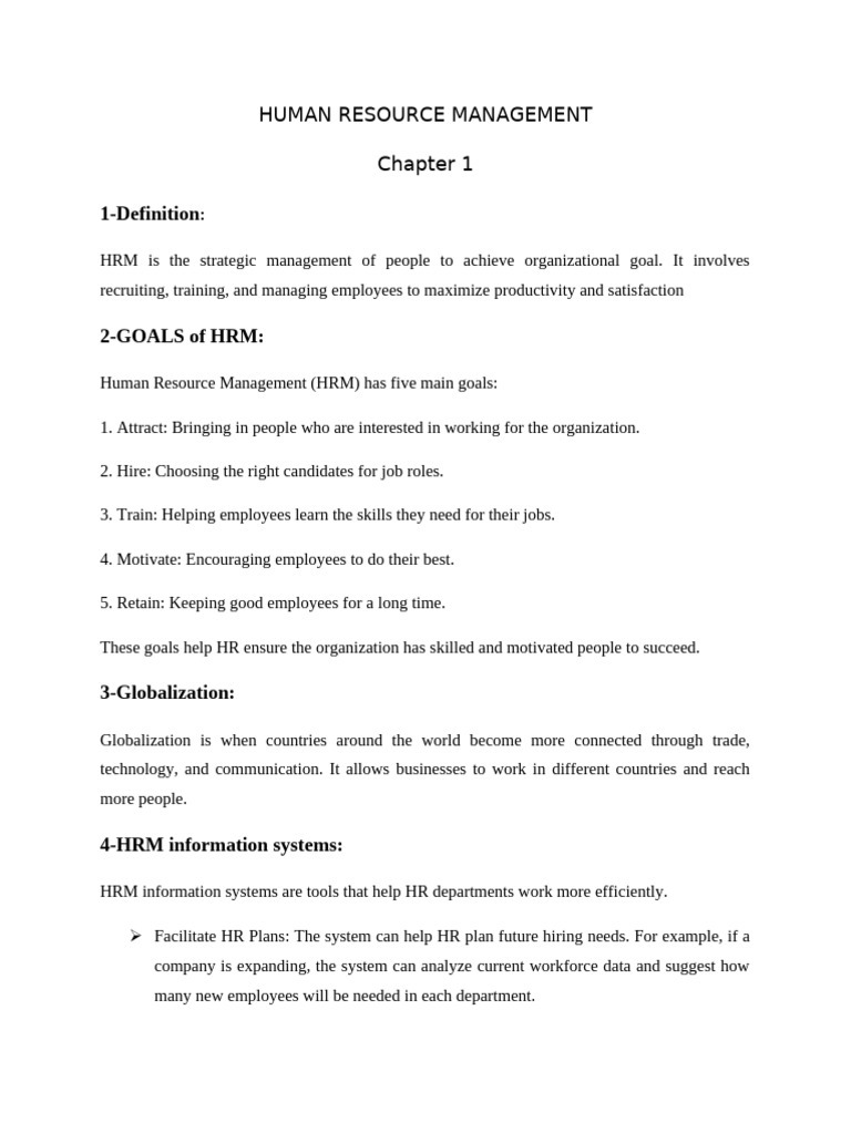 Human Resource Management Overview | PDF | Human Resource Management ...