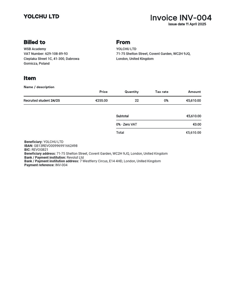 Invoice INV-004 | PDF