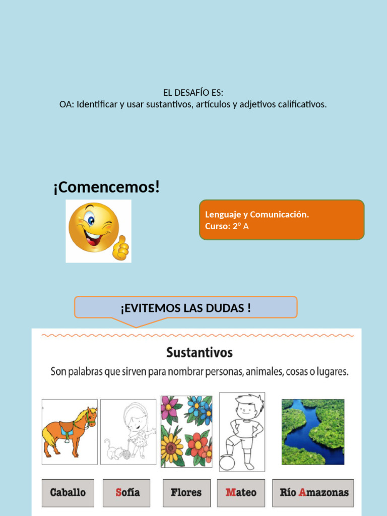 Clasificación de Sustantivos en Primaria | PDF