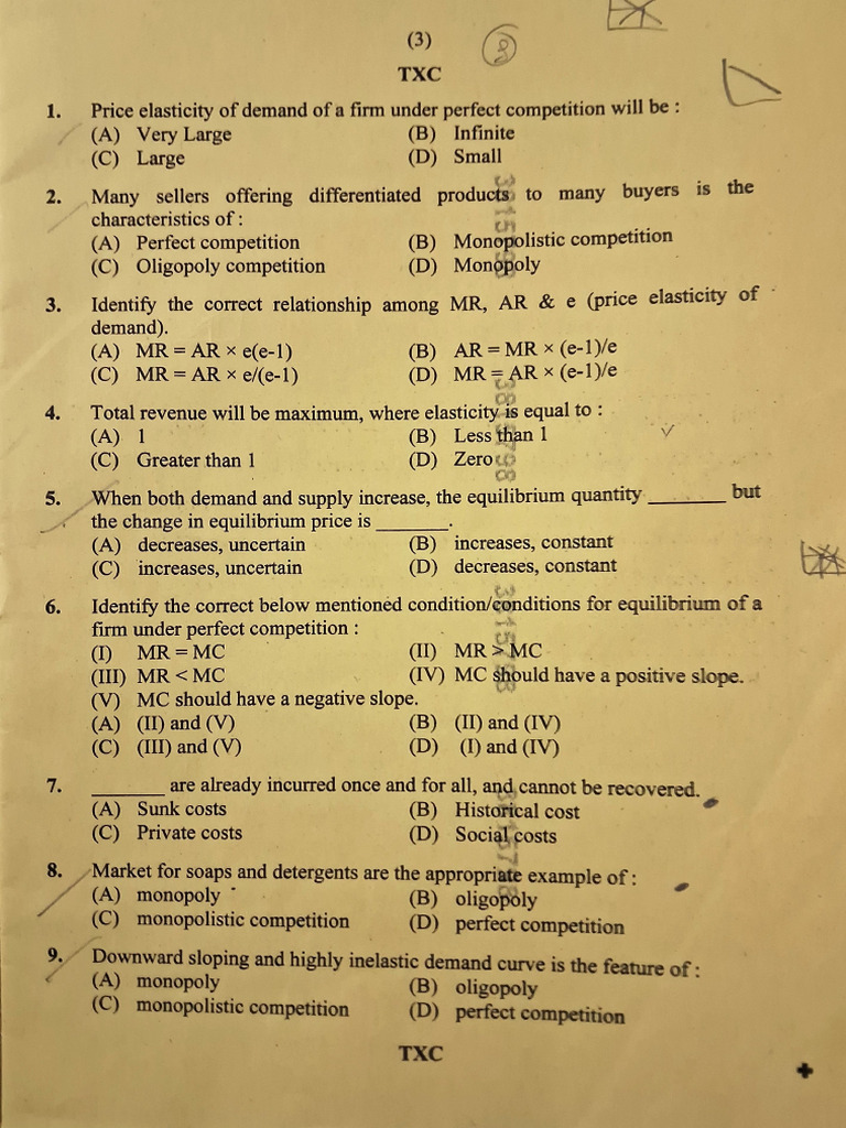 Eco Exam Paper Jan 2024 Ca Foundation | PDF