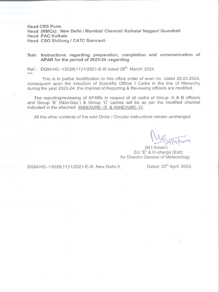 Apar Instructions | PDF