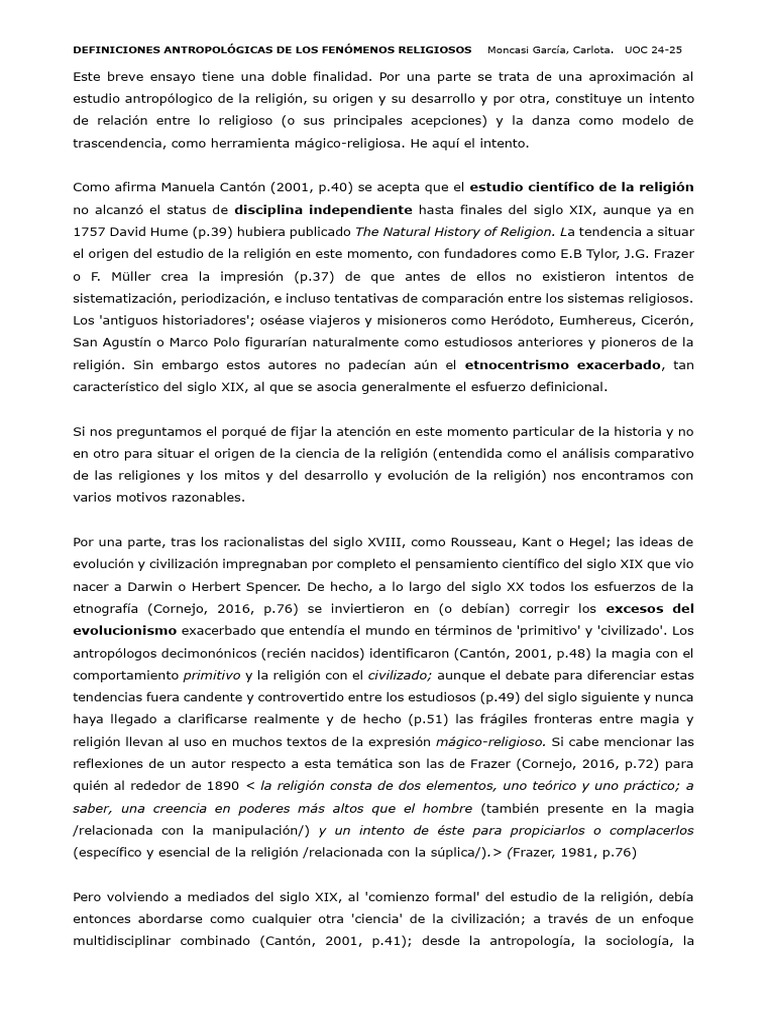 Introducción Al Estudio Antrpológico de La Religión | PDF | Rituales | El sufismo