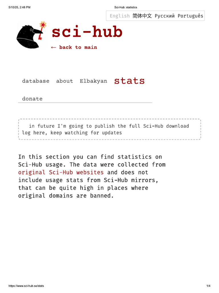 Sci-Hub_ statistics sdf | PDF