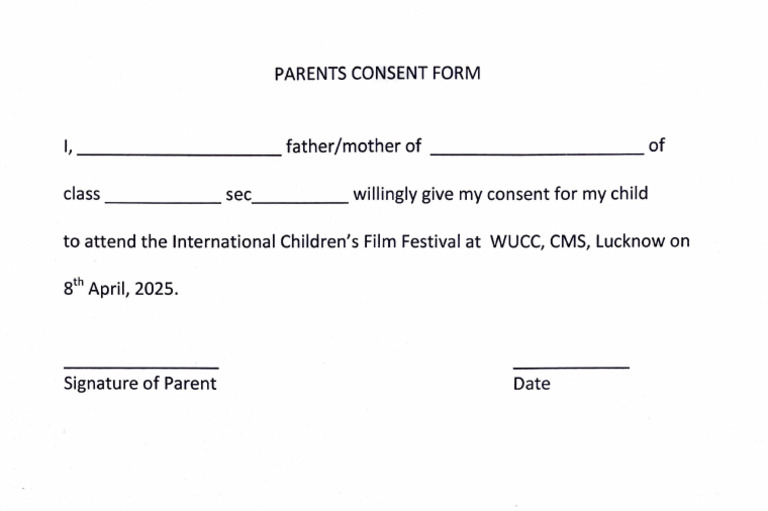 Parents Consent Form | PDF