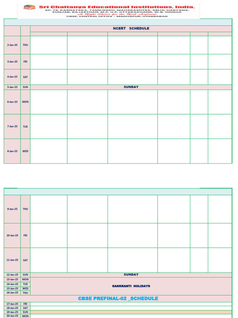 2024-25 Senior Exam Schedule | PDF | Acid | Chemistry