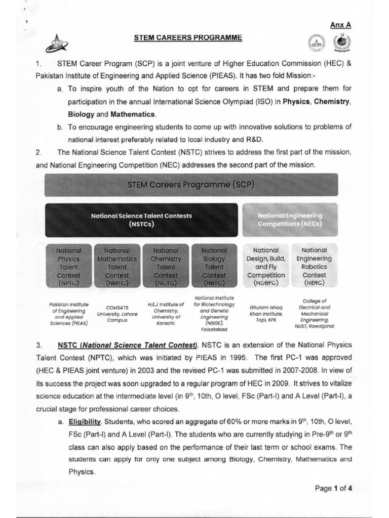 STEM - Career - Program 2025 Details | PDF