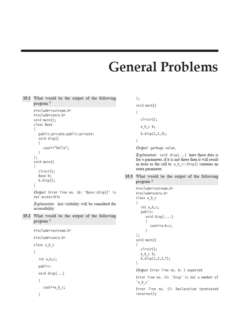 C++ Program Output Analysis and Errors | PDF | Computer Programming | C++