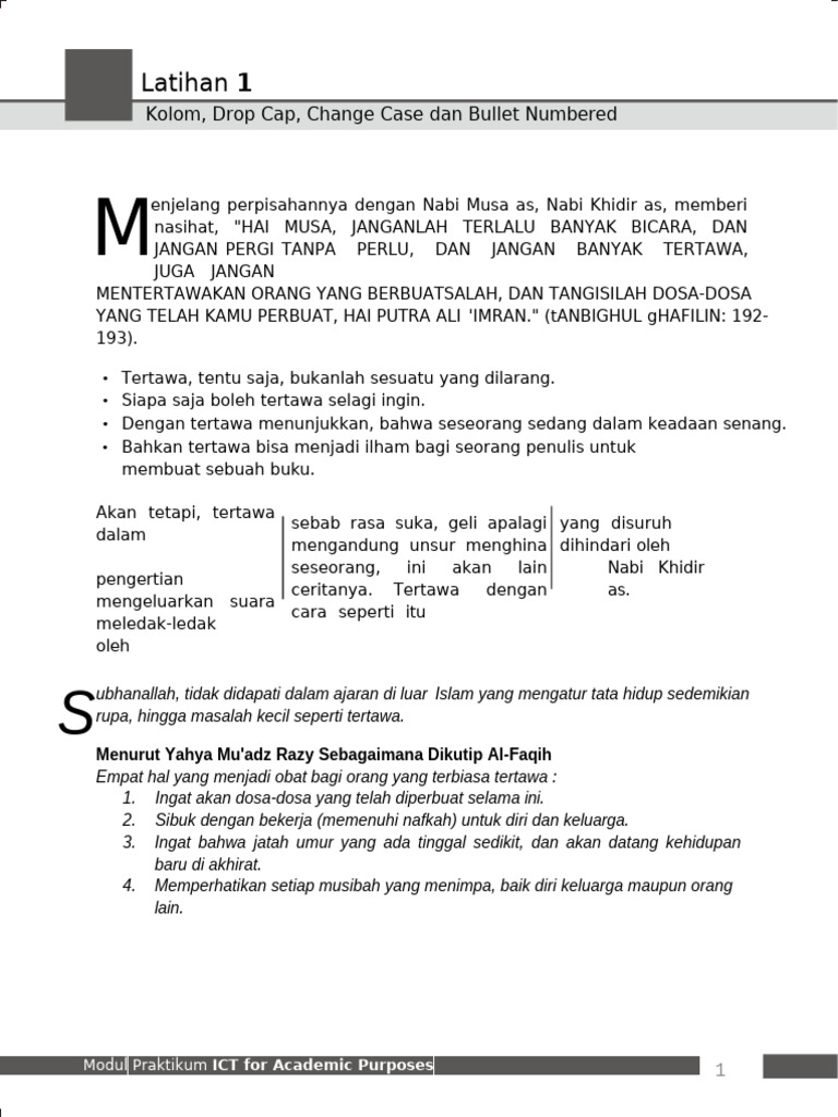 Latihan Word 2 | PDF