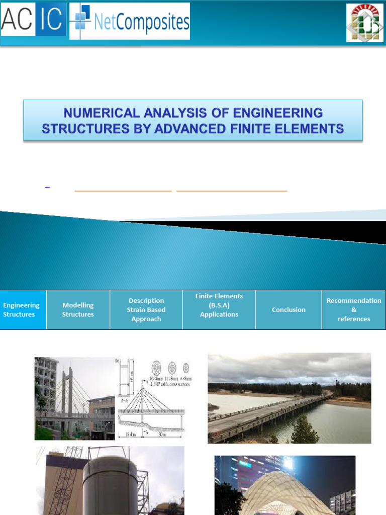 Numerical Analysis Engineering Structures Advanced Finite Elements Djamal Hamadi | PDF | Finite ...