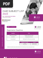 002 IGCSE Component and Option Codes May - June 2025 | PDF