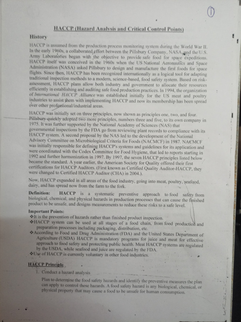 Unit 2 Chapter 4 | PDF | Hazard Analysis And Critical Control Points ...