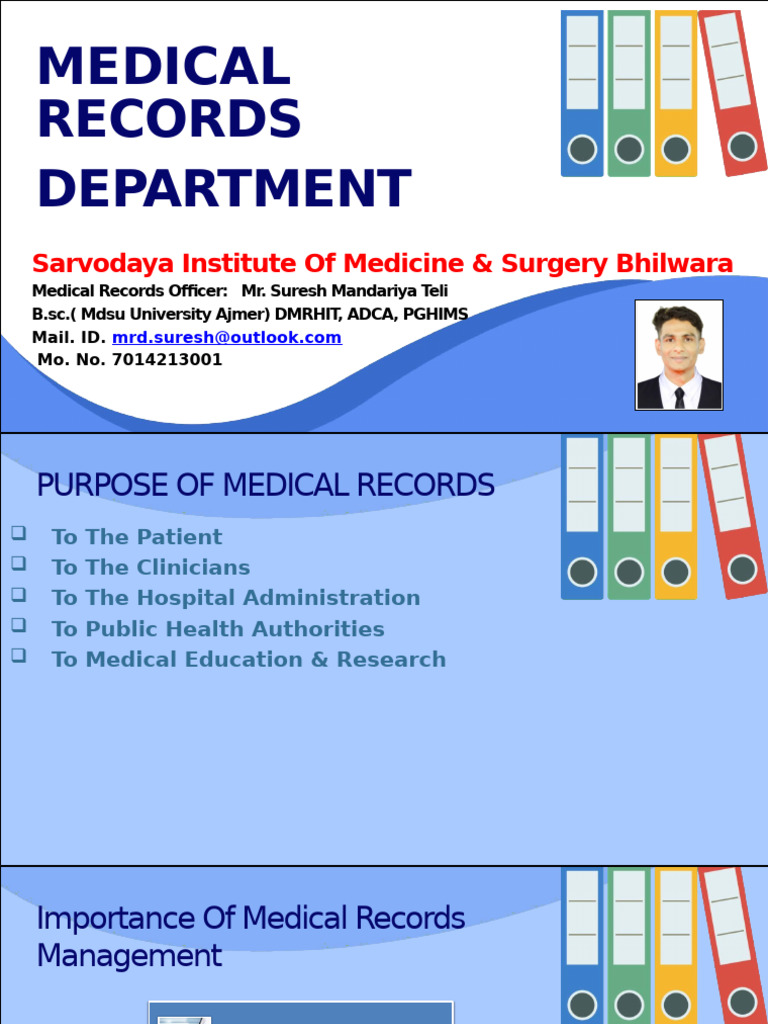 Medical Records Management Overview | PDF | Medical Record | Patient