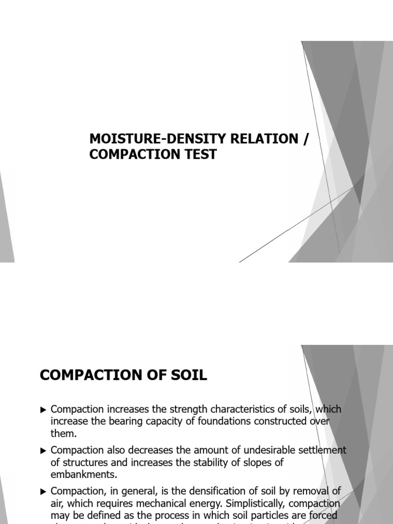 Compaction Test MDR | PDF | Soil | Soil Science