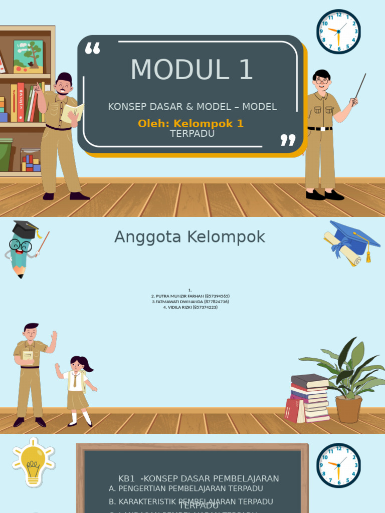 Modul 1 Pembelajaran Terpadu | PDF