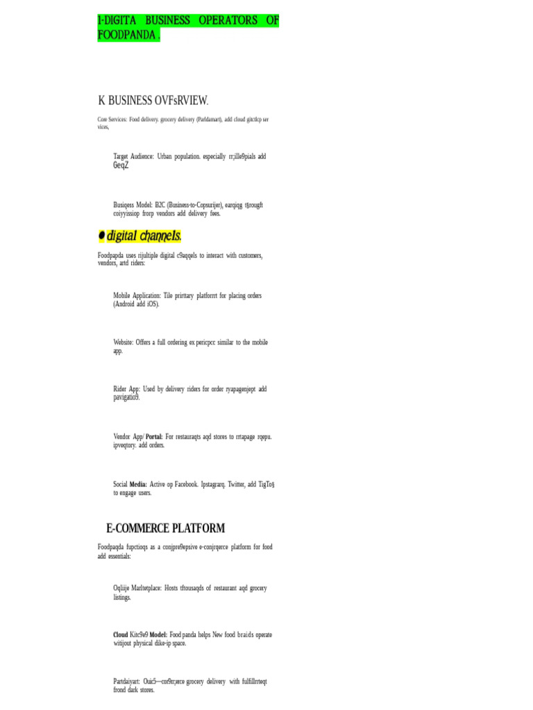 Presentation On FoodPanda | PDF | Mobile App | Cloud Computing