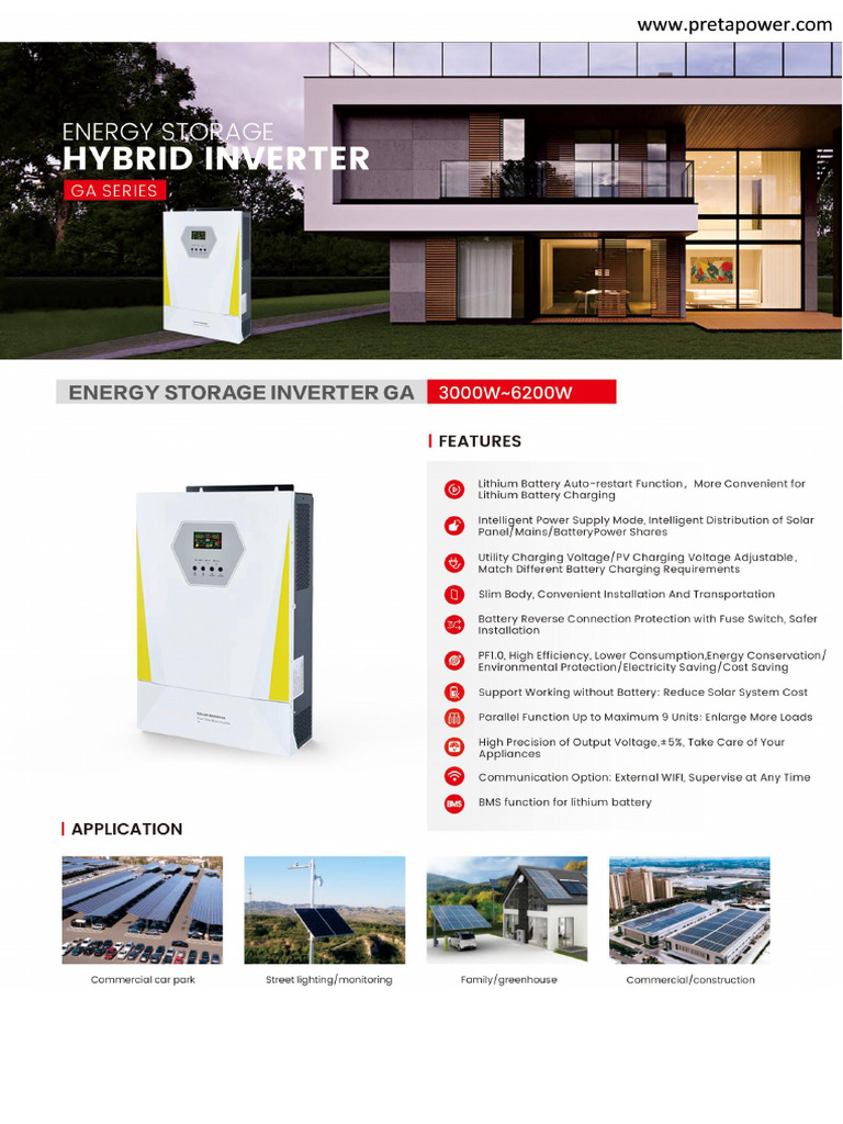 Datasheet For Cost Effective 6KW Off Grid Inverter From HBOWA | PDF