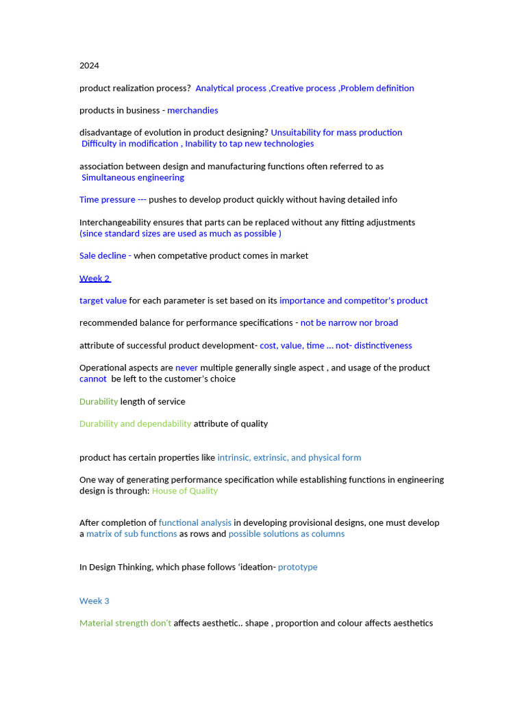 Product Realization Process | PDF | Mechanical Engineering | Secondary Sector Of The Economy