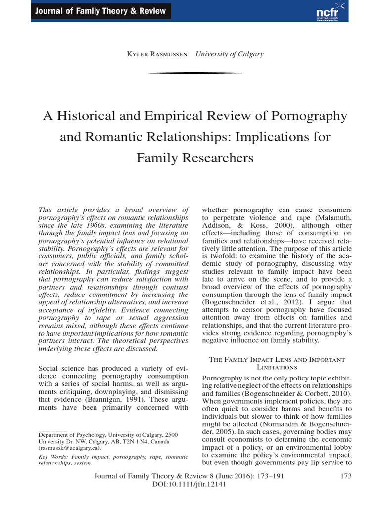 Effects of Pornography on Relationships | PDF | Infidelity | Intimate ...