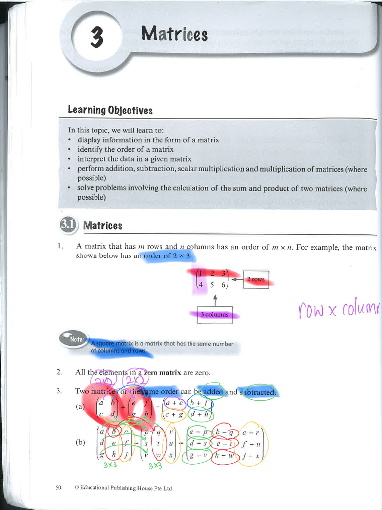 3.Matrices copy | PDF