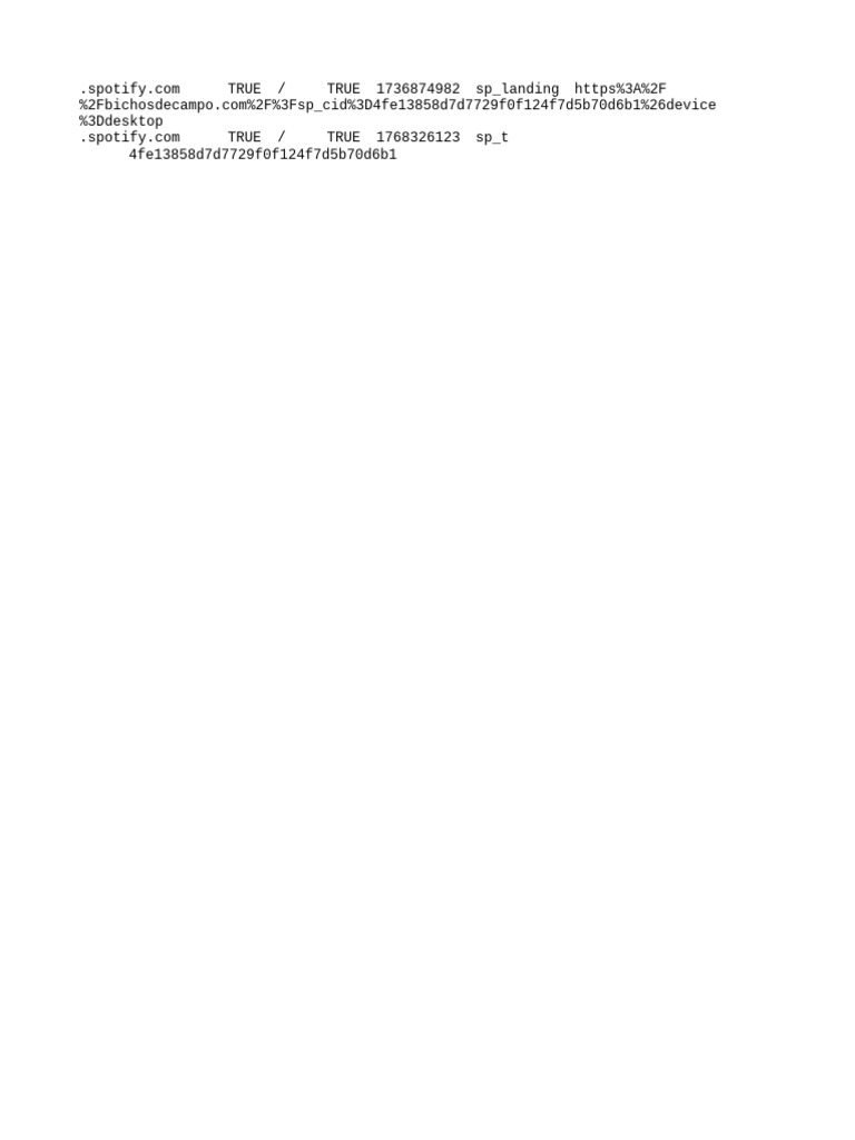 Spotify Cookies 6byvortex | PDF