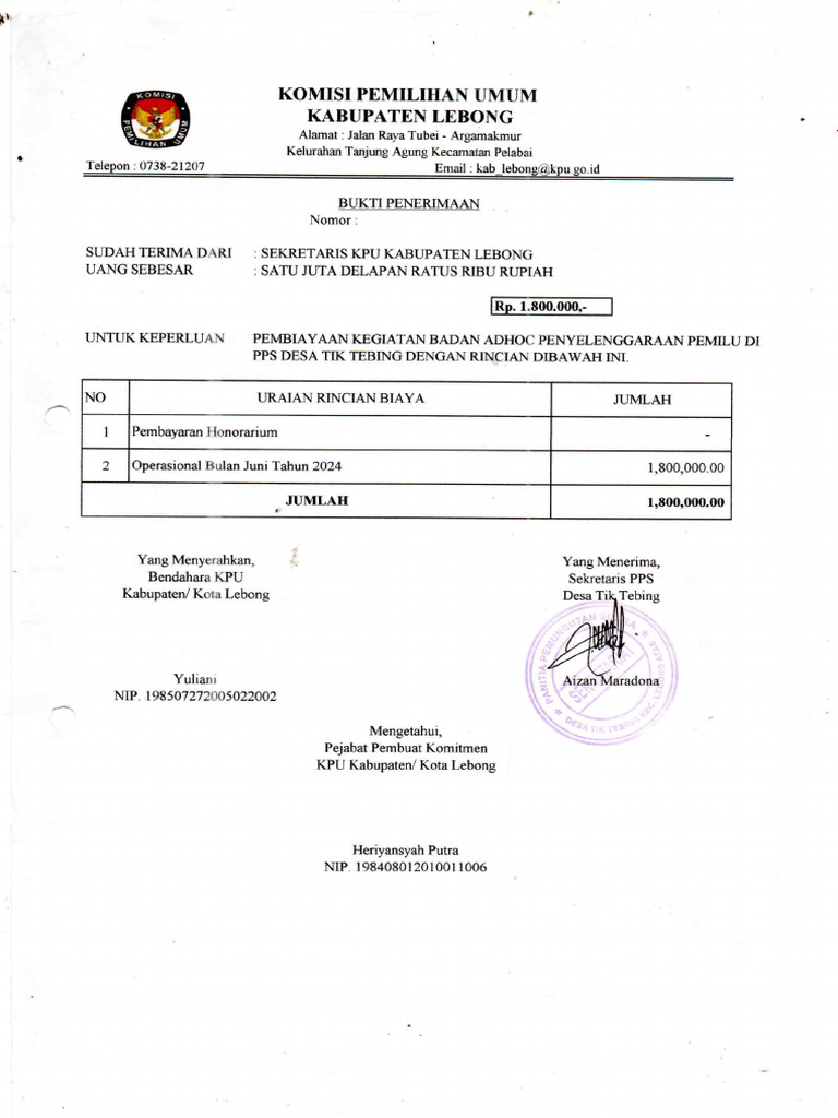 Berkas SPJ PPS Tik Tebing Juni 24 | PDF