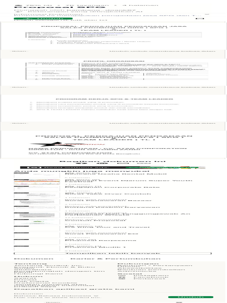 Proposal SPG PDF Karier & Perkembangan Pengelolaan Keuangan & Uang | PDF