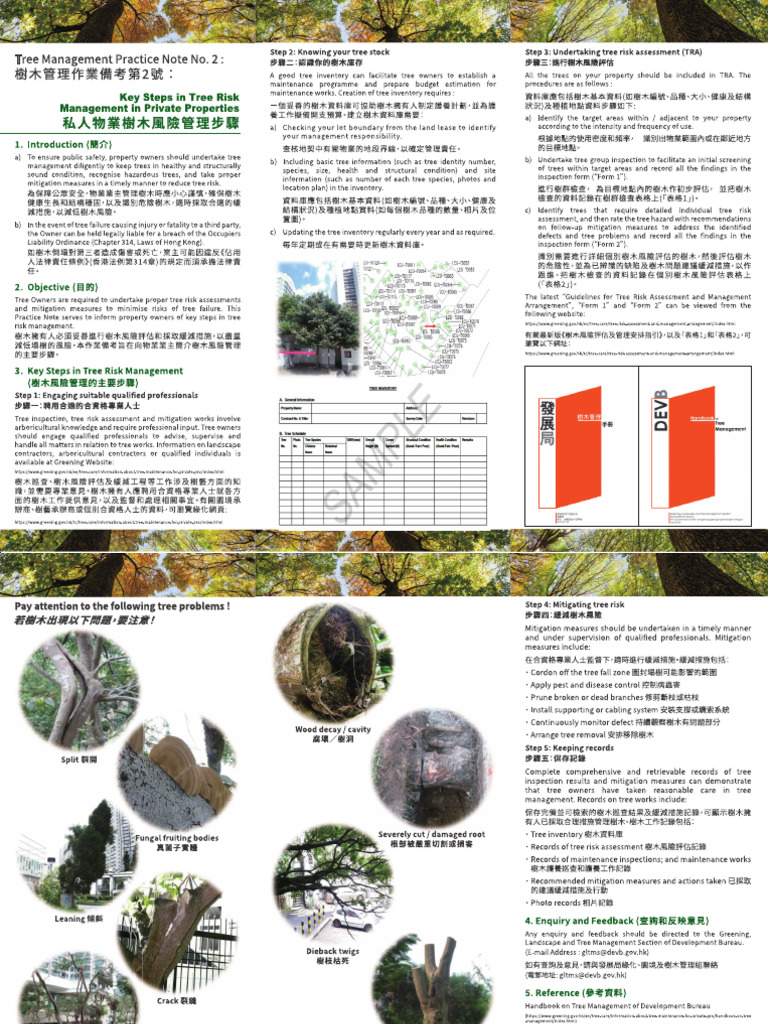 Tree Management Practice Note No2 | PDF