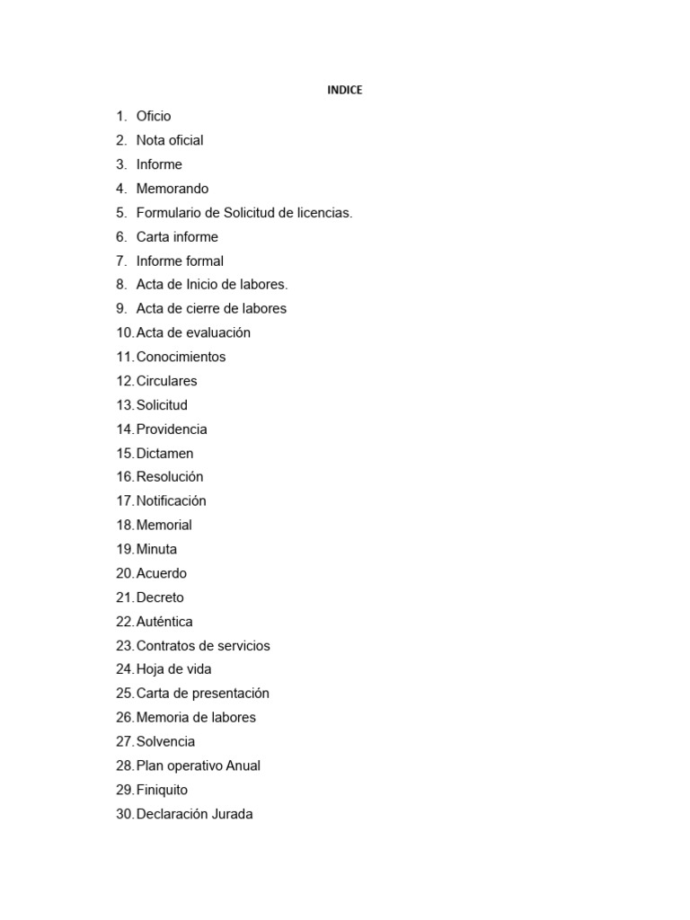 Indice | PDF