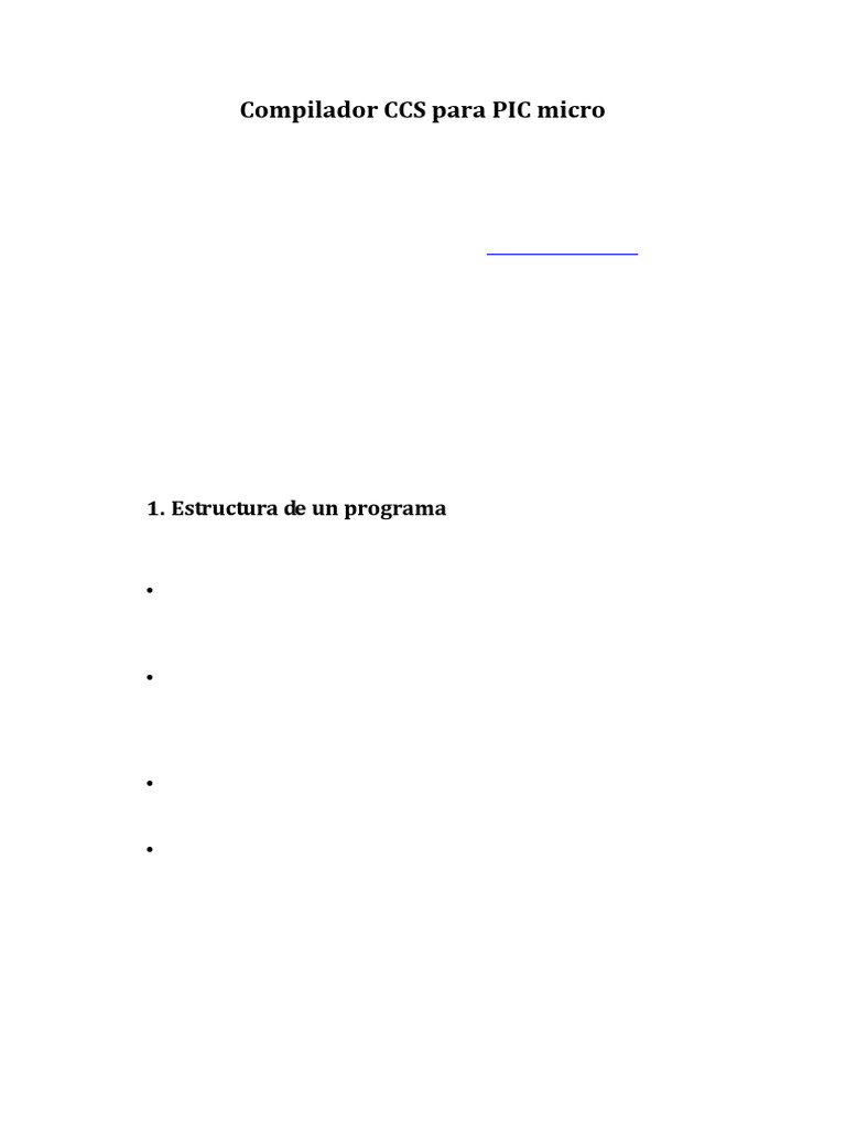 Compilador CCS para PIC Micro | PDF | Compilador | Programa de computadora