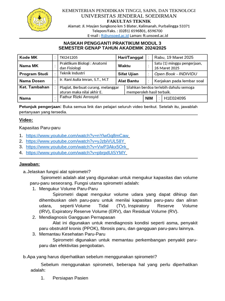 Naskah Pengganti Modul Praktikum Biologi Genap2425 | PDF