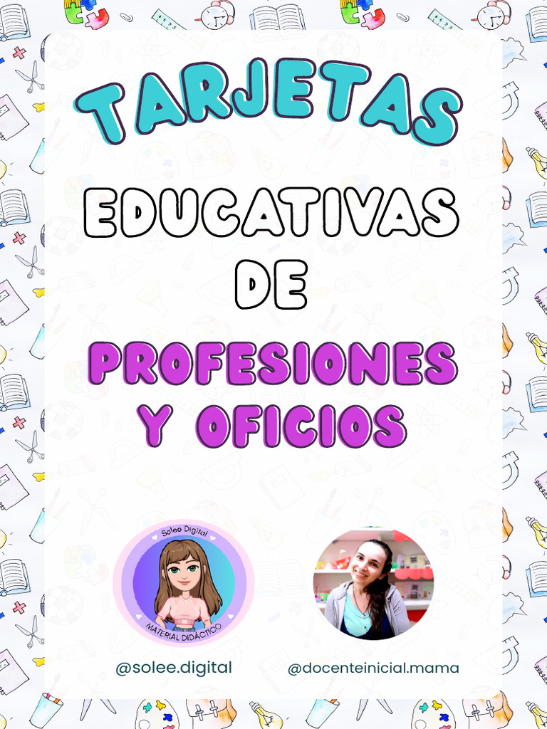 Tarjetas Profesiones | PDF