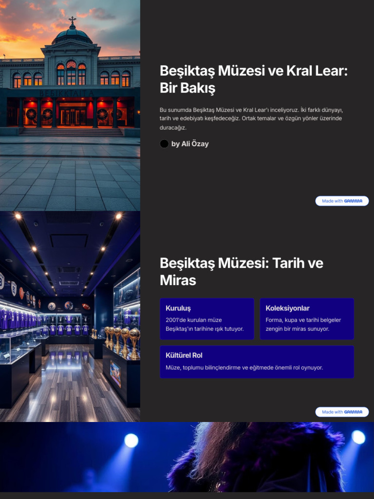 Besiktas Muzesi Ve Kral Lear Bir Bakis | PDF