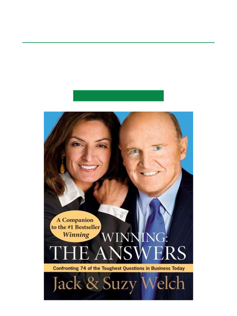 Winning: Answers to Tough Business Questions | PDF